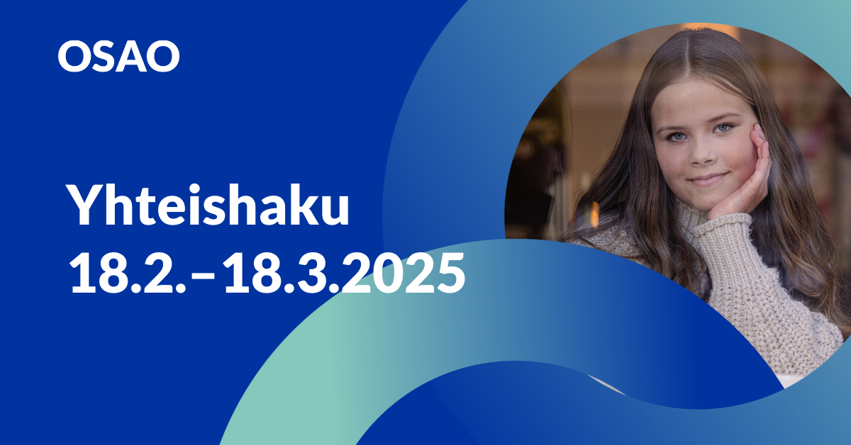 Yhteishaku | Olen peruskoulussa | OSAO